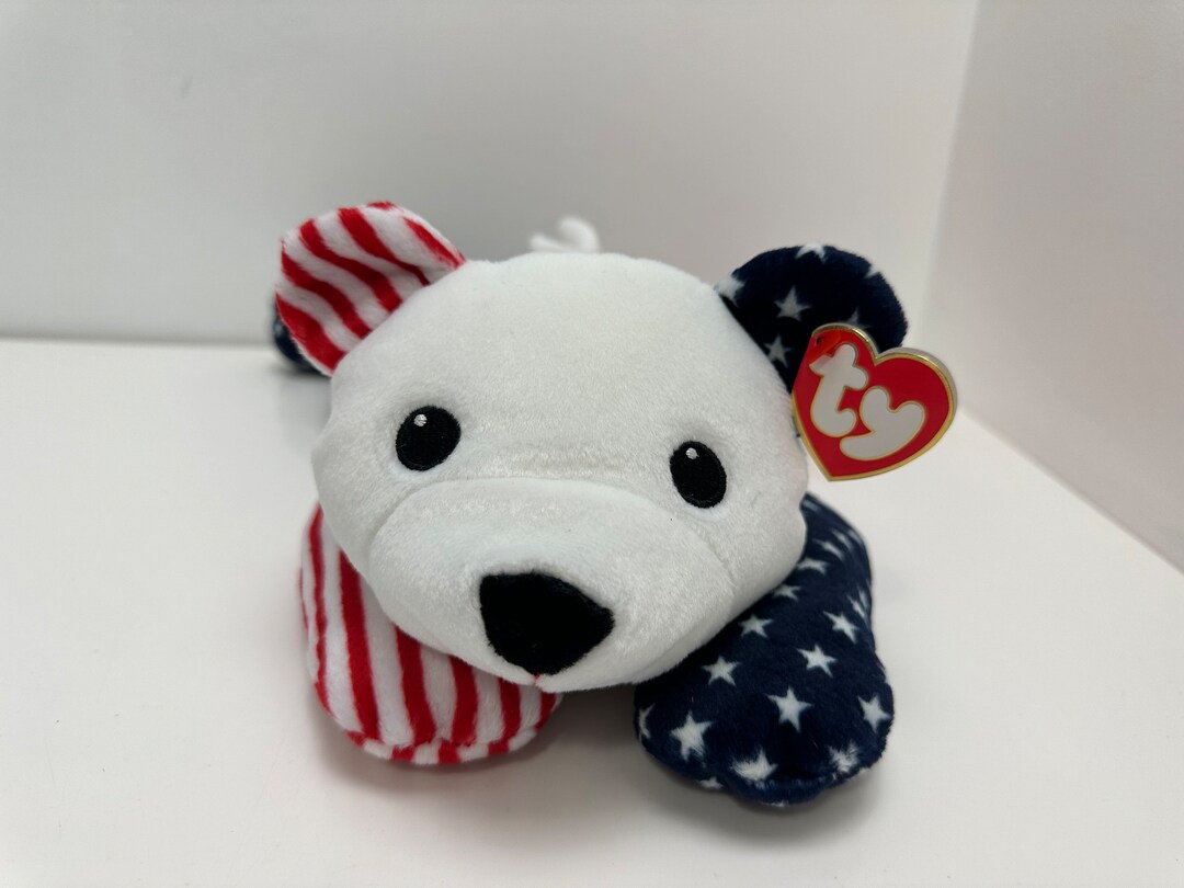 Ty Pillow Pal “sparkler” the American Bear! (12 Inch) - Etsy