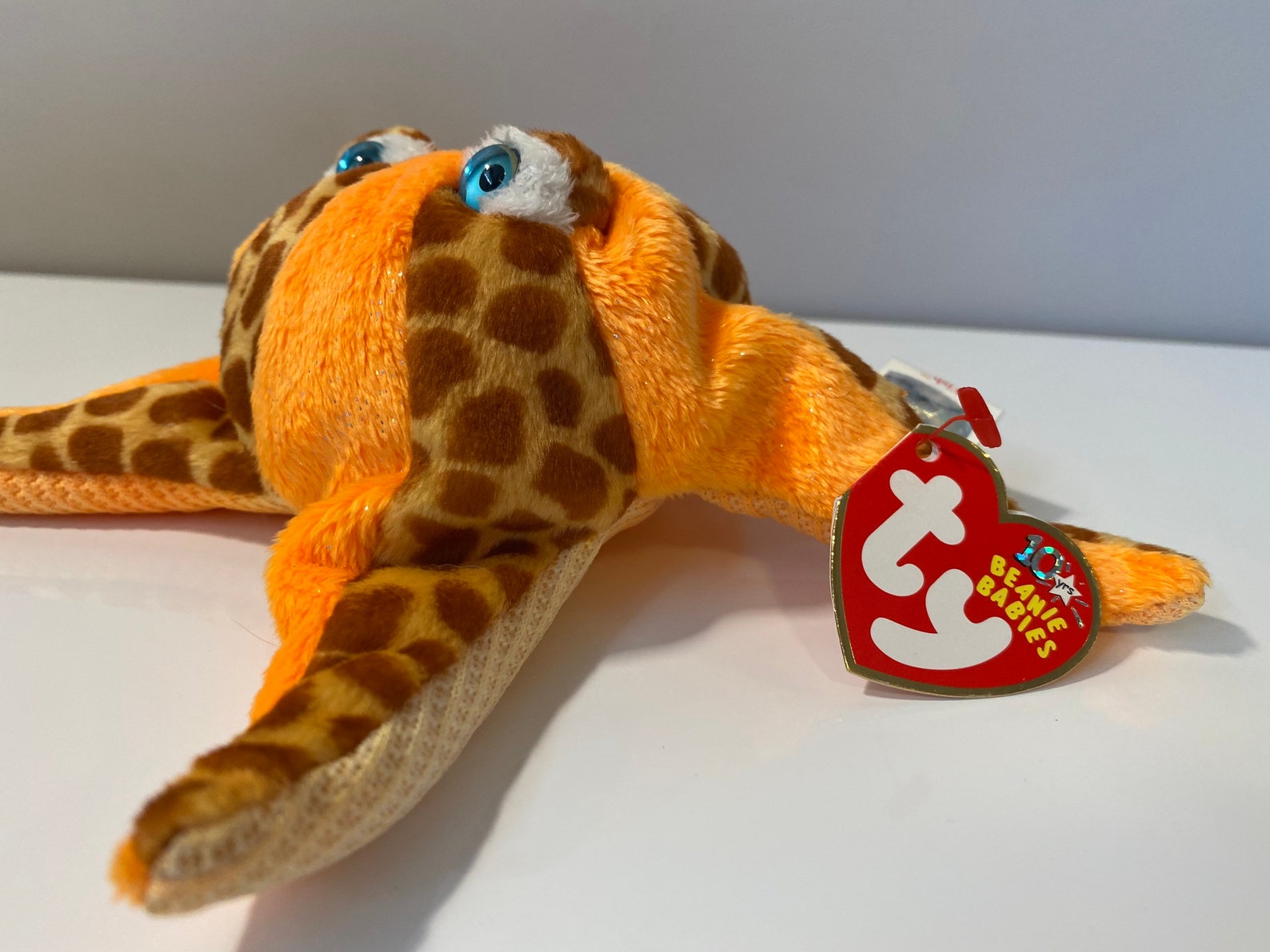TY Beanie Baby wish the Orange Starfish 7.5 Inch - Etsy