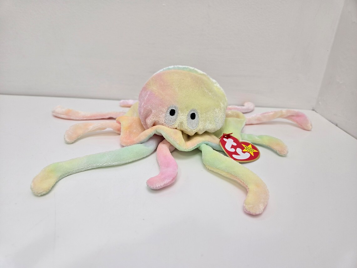 Ty Beanie Baby “goochy” the Jellyfish - Colouring Varies (7.5 Inch) - Etsy