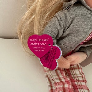 Ty Girlz Collection “happy Hillary” the Beanie Barbie Doll Blonde Hair ...