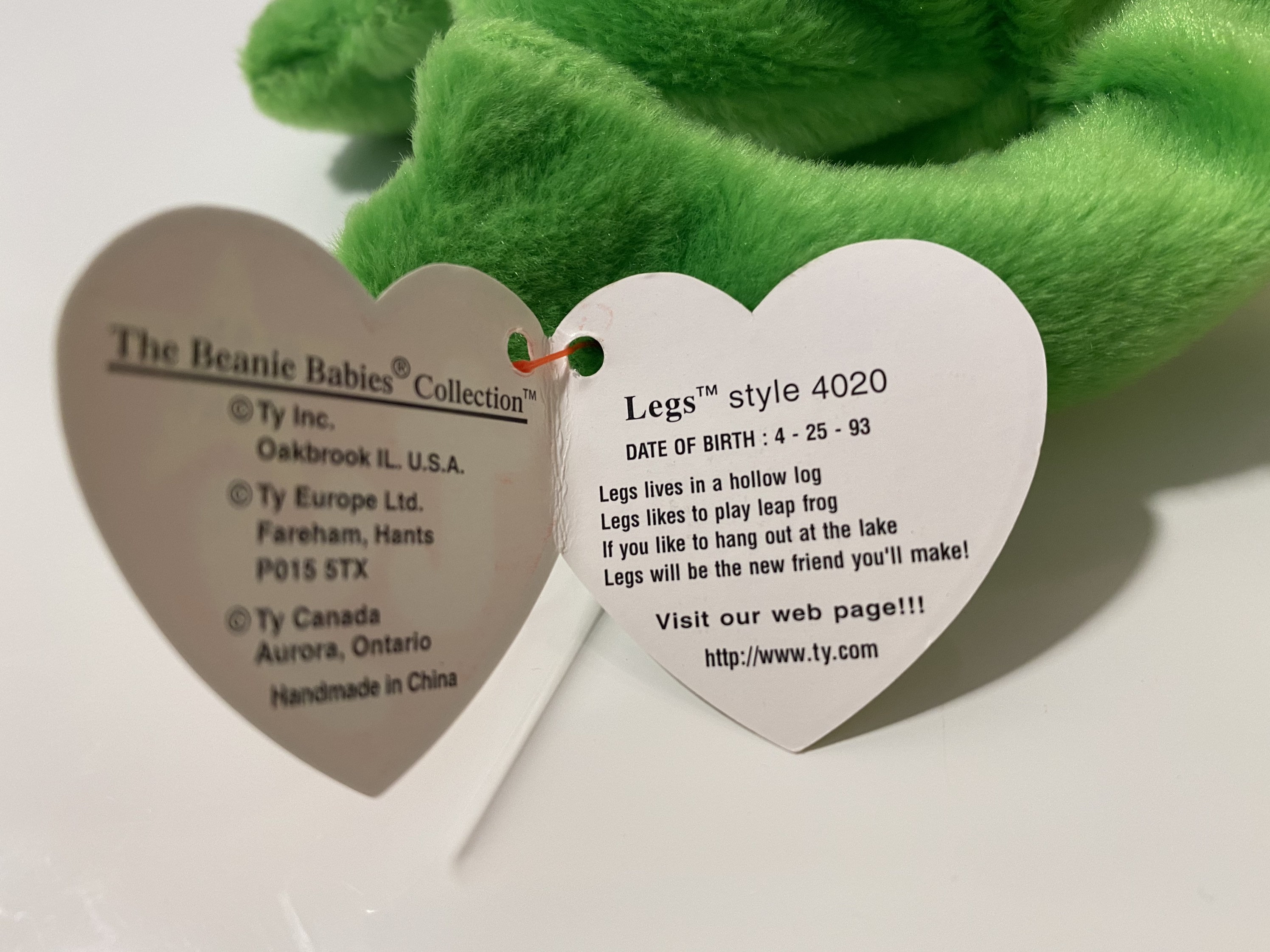 TY Beanie Baby legs the Frog Highly Sought After TY - Etsy