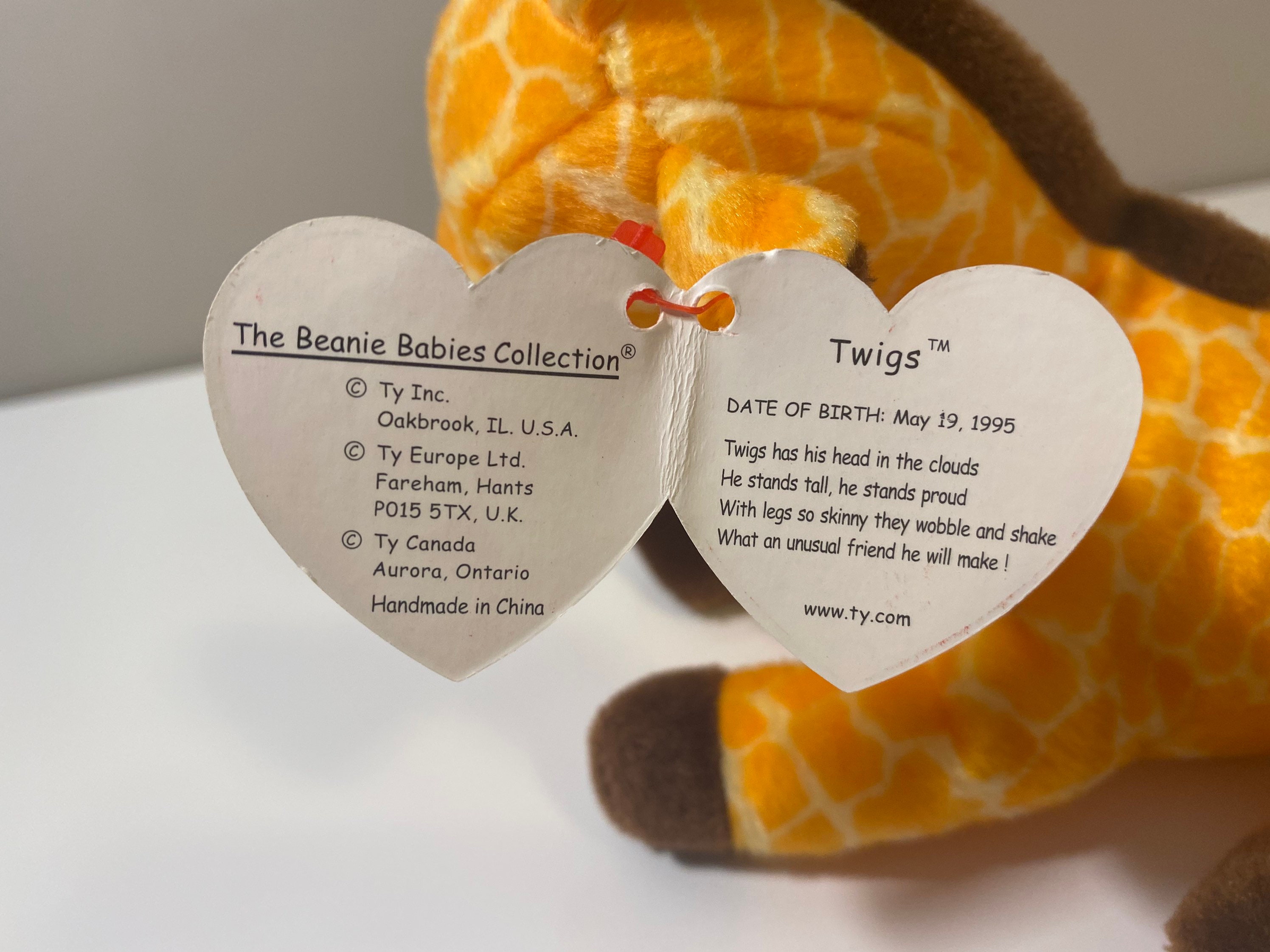TY Beanie Baby twigs the Giraffe 7 Inch - Etsy