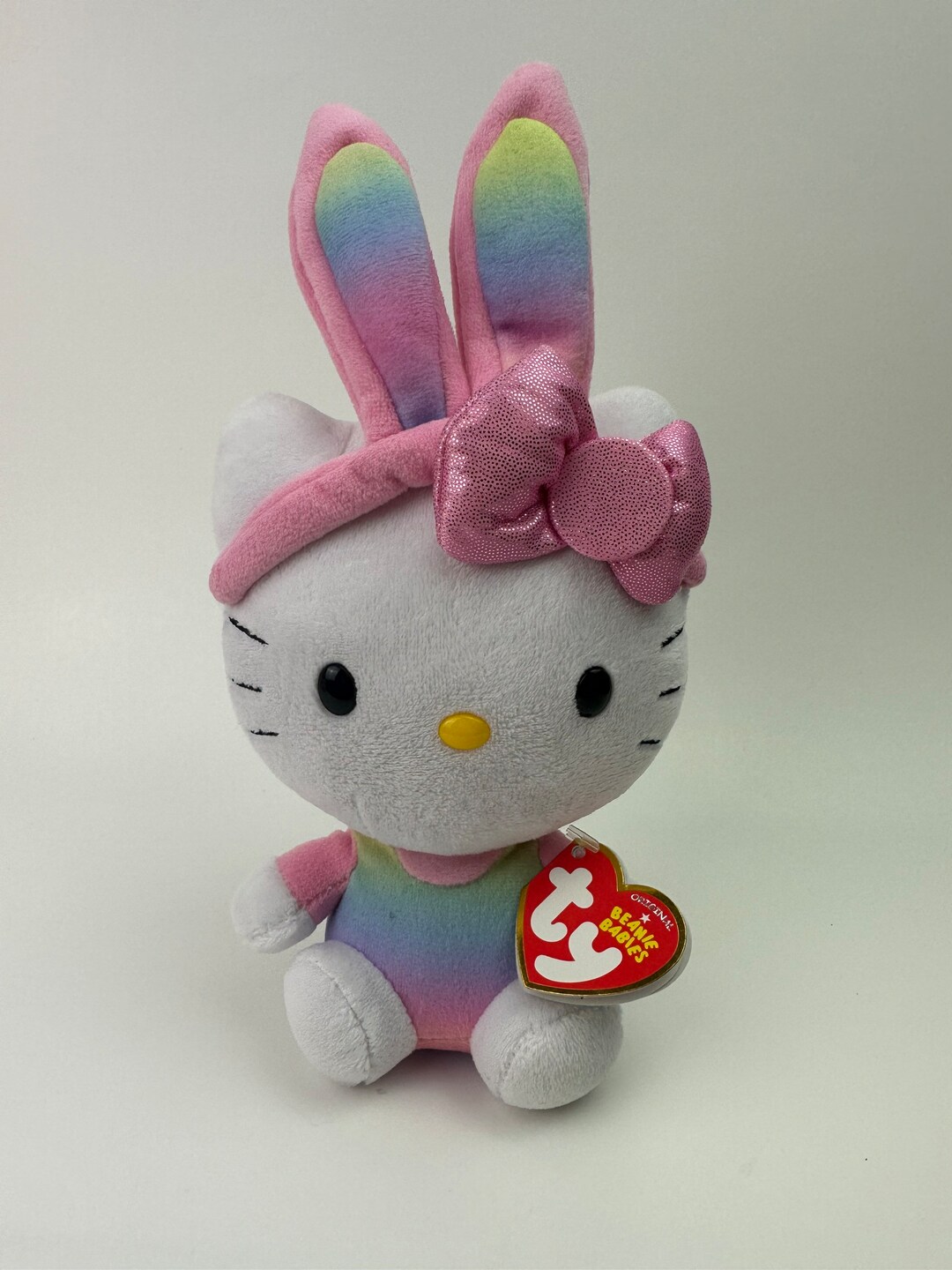 Ty Beanie Baby hello Kitty Pink Bunny Ears 5.5 Inch - Etsy