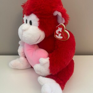 Ty Classics Collection dynamite the Red Monkey Holding a - Etsy