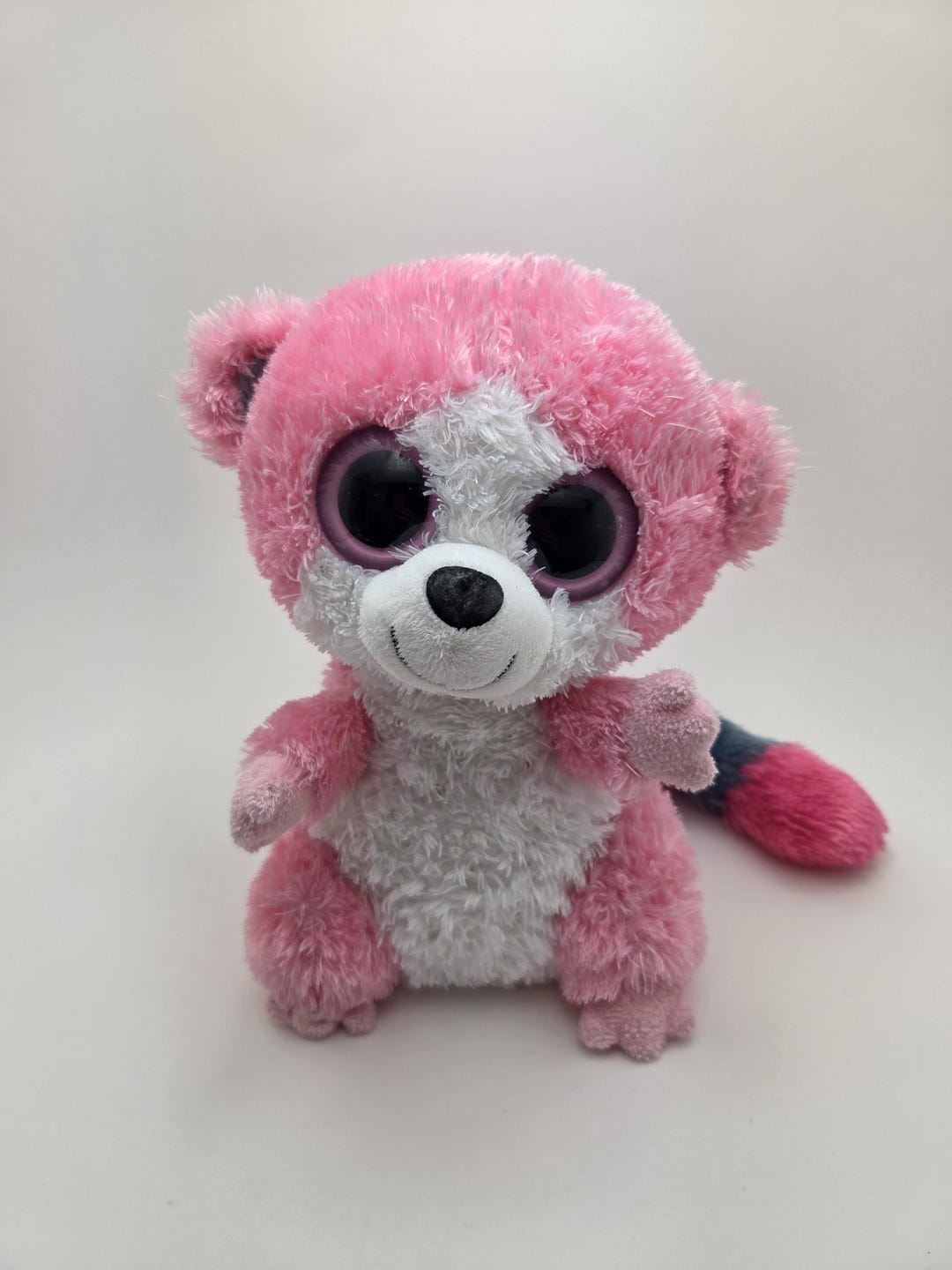 Ty Beanie Boo “bubblegum” the Pink Lemur - No Hang Tag - UK Exclusive ...