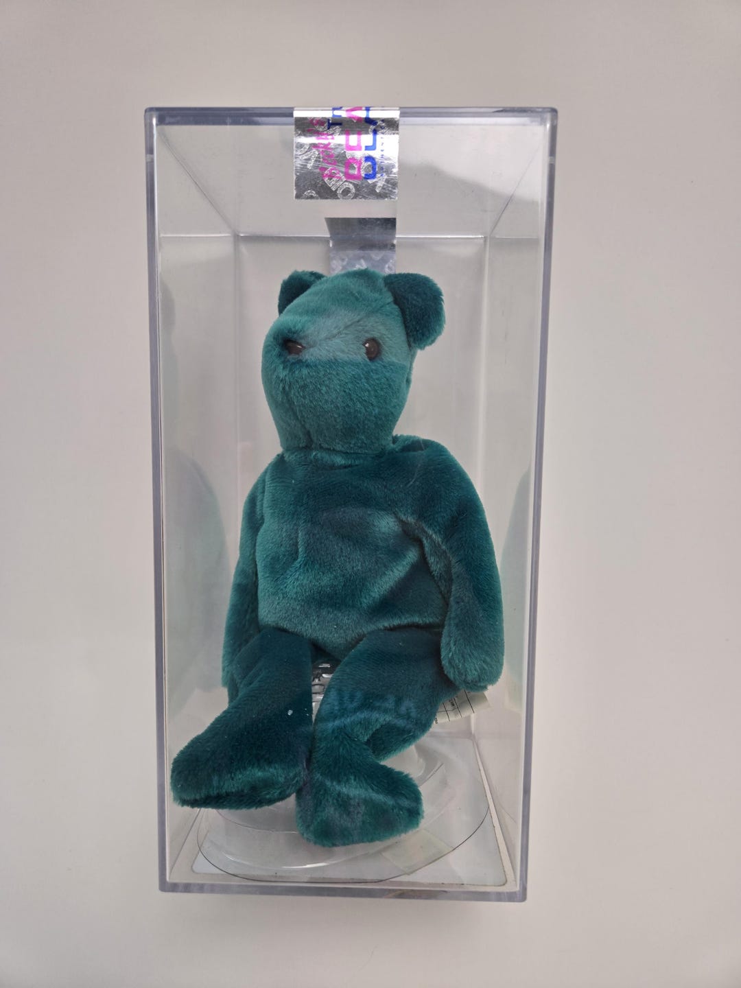 Ty Beanie Baby “teddy” the Teal Old Face Teddy - No Hang Tag - 1st ...