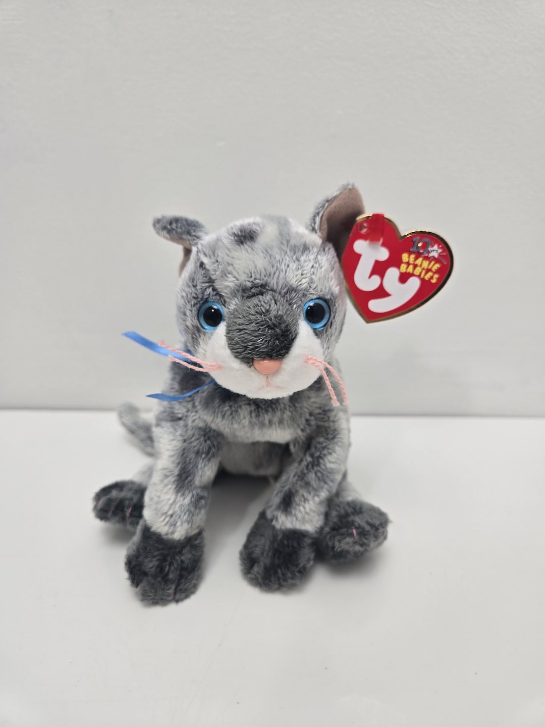 Ty Beanie Baby Cat “frisco” the Grey Tabby Cat! *rare* (7 Inch) - Etsy