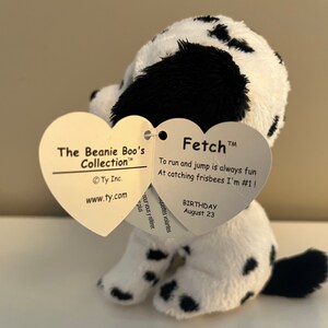 Ty Beanie Boo fetch the Dalmatian With Solid Eyes 6 Inch - Etsy