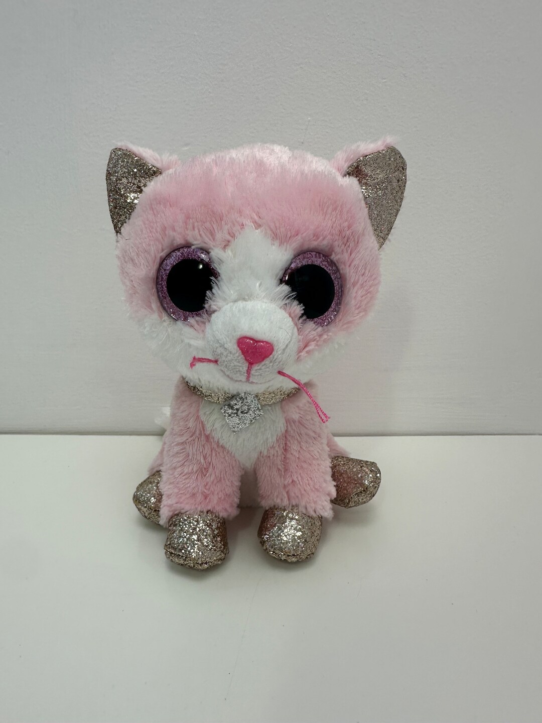 Ty Beanie Boo “fiona” the Pink Cat - No Hang Tag (6 Inch) - Etsy