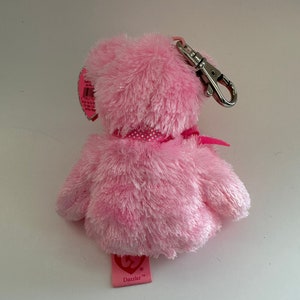 Ty Key Clip Beanie Baby dazzler the Pink Bear Metal Key Chains 4 Inch ...
