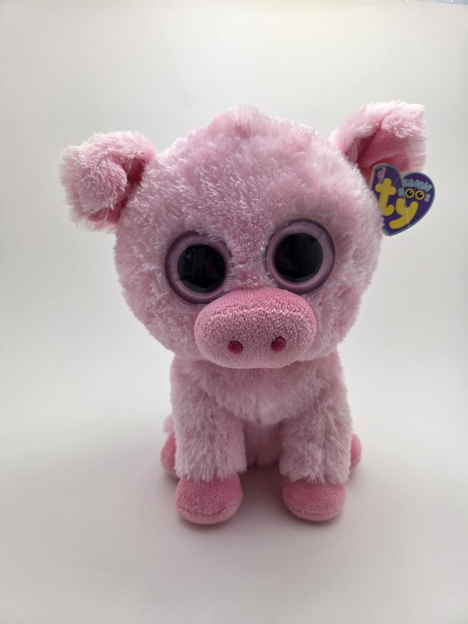 Ty Beanie Boo “corky” the Pink Pig - Creased Tag (9 Inch) - Etsy