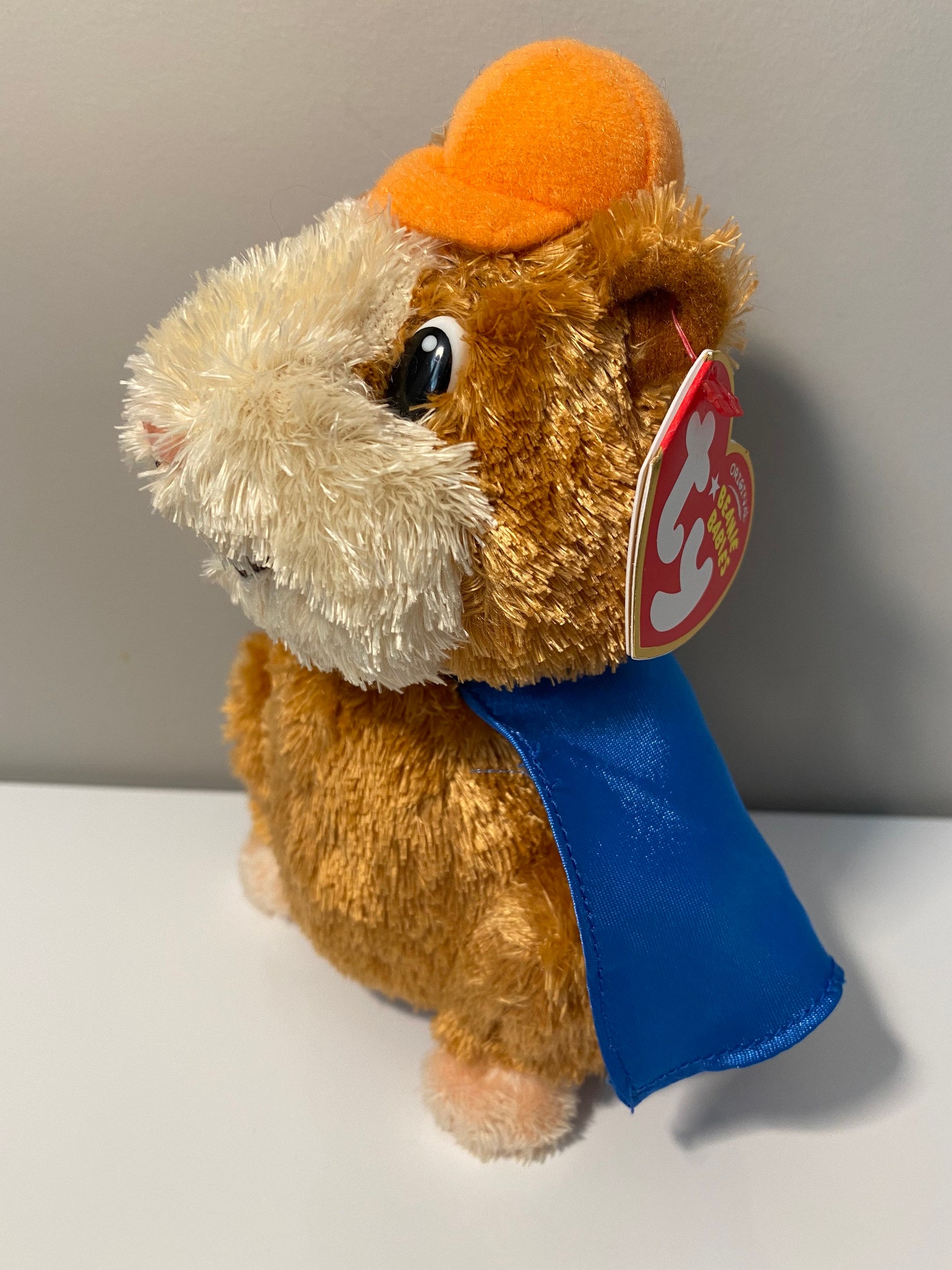 TY Beanie Baby Linny the Guinea Pig wearing blue cape from | Etsy
