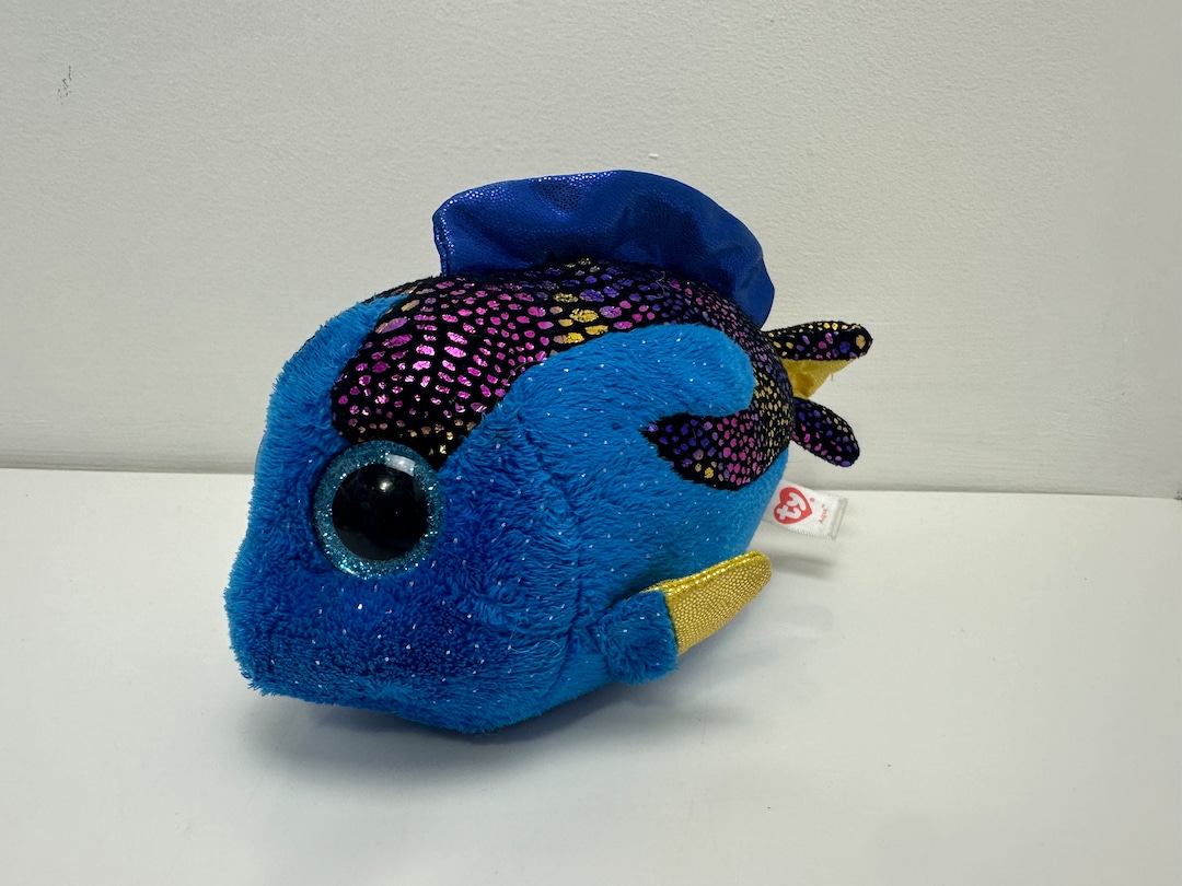 Ty Beanie Boo “aqua” the Fish - No Hang Tag (6 Inch) - Etsy