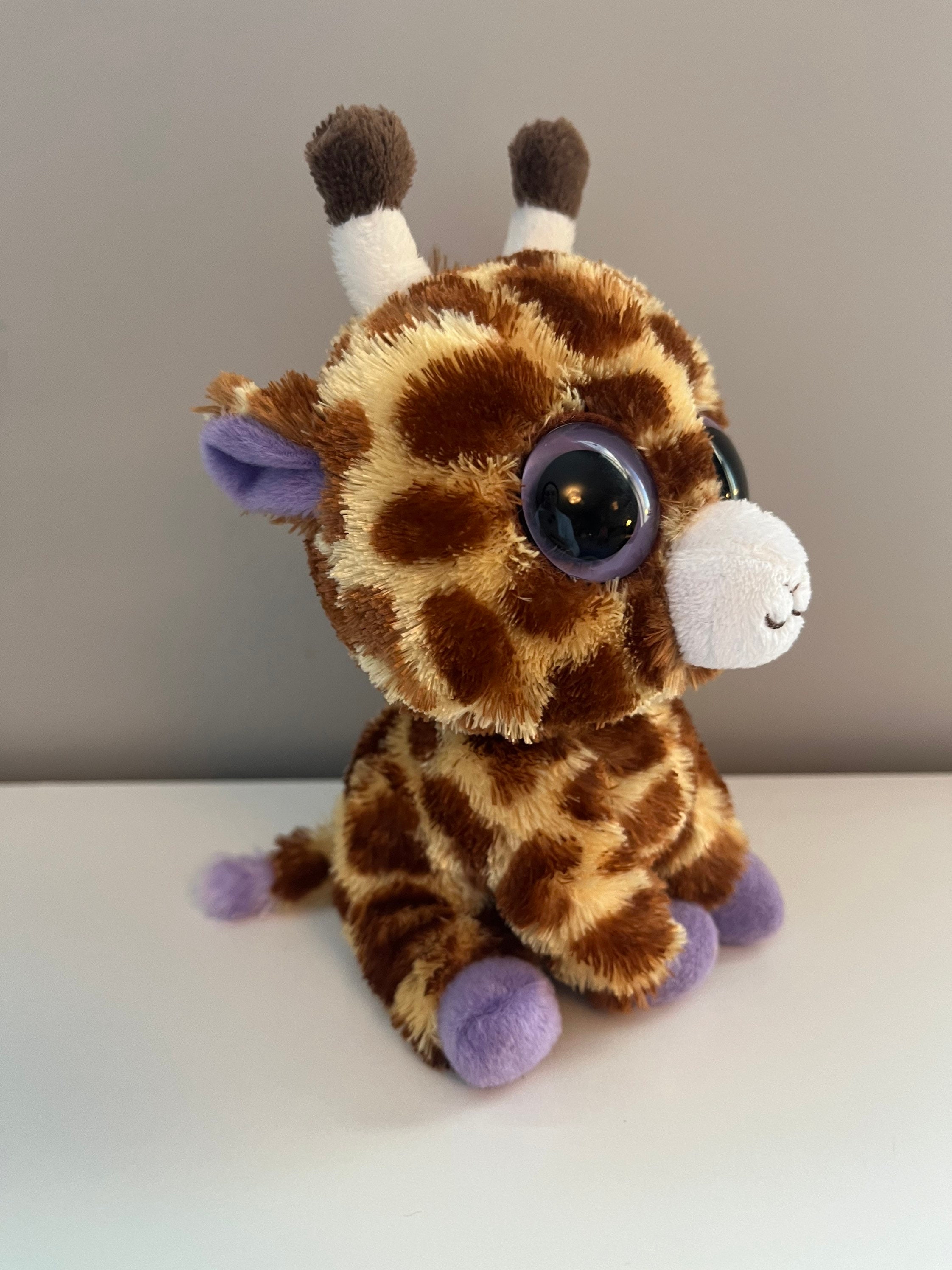TY Beanie Boo safari the Giraffe Solid Eyes 1st - Etsy