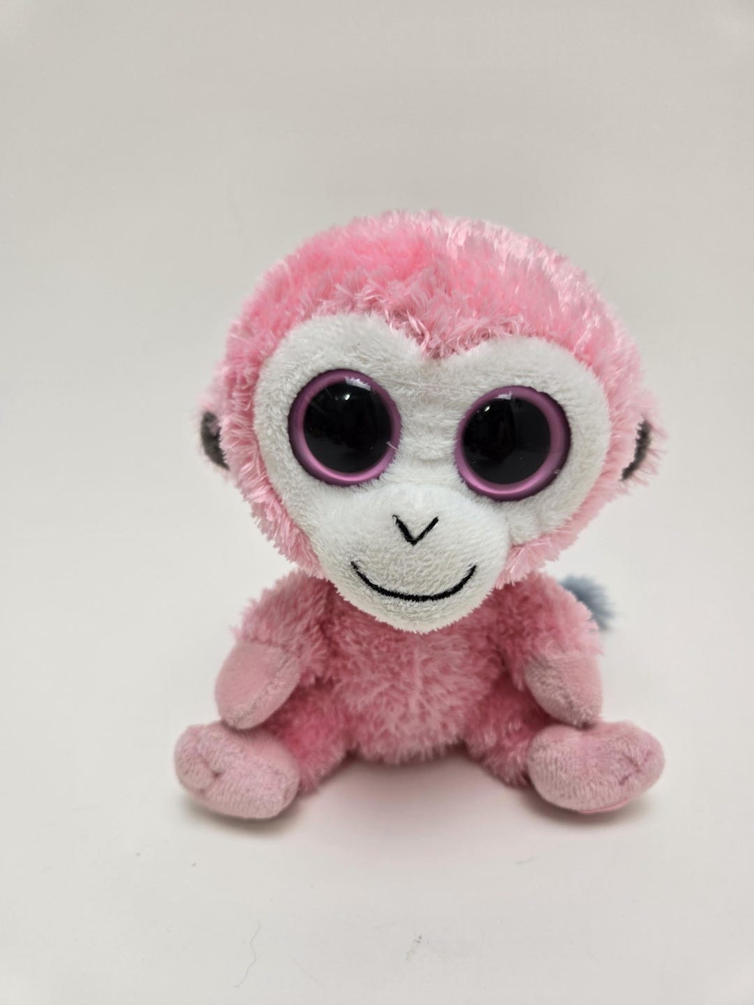 Ty Beanie Boo sherbet the Pink Monkey UK Exclusive rare No Hang Tag 6 ...