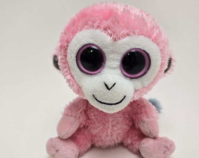 Ty Beanie Boo “sherbet” the Pink Monkey - UK Exclusive *rare* No Hang ...