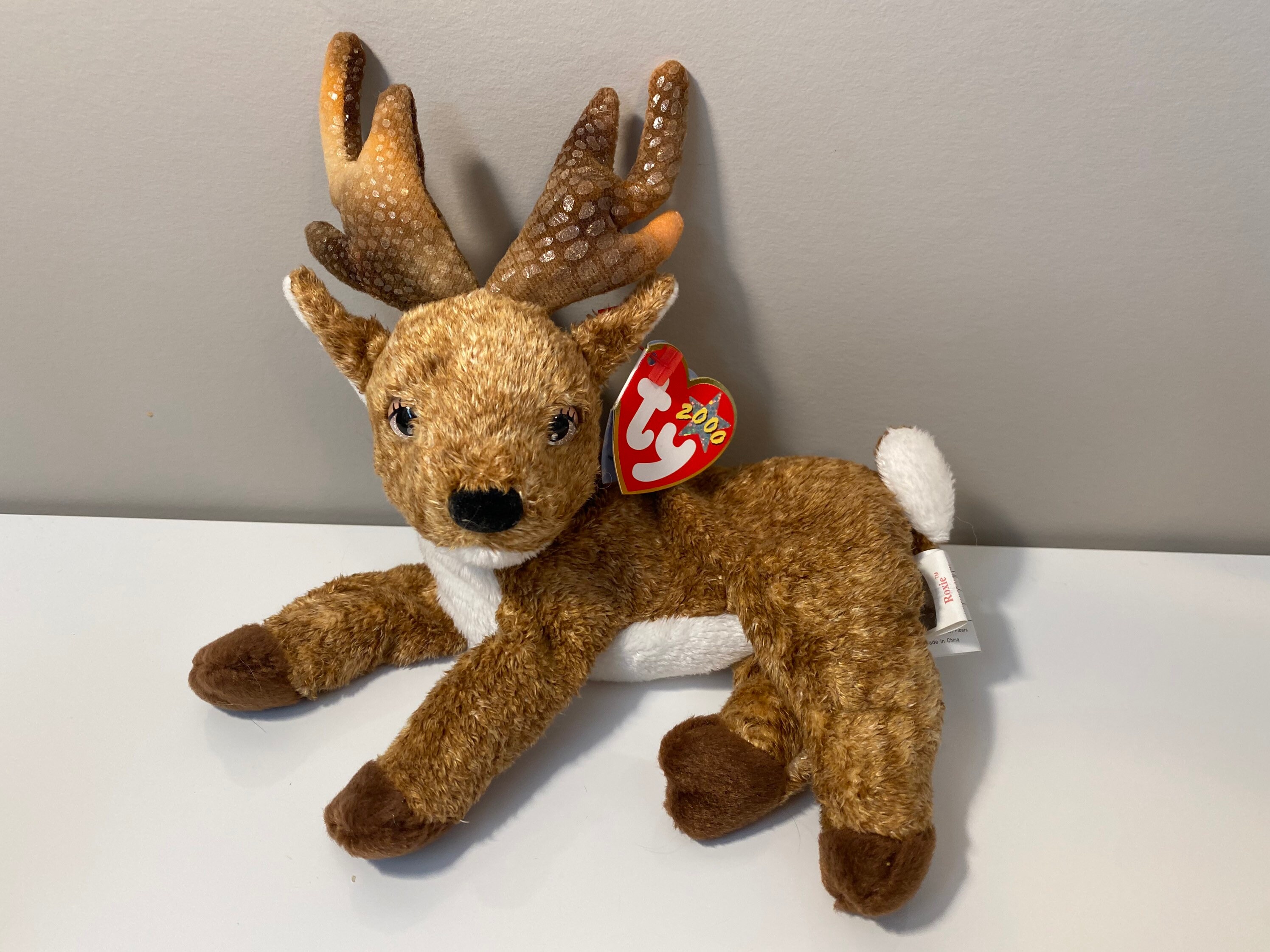 TY Beanie Baby roxie the Christmas Reindeer With a Red or | Etsy