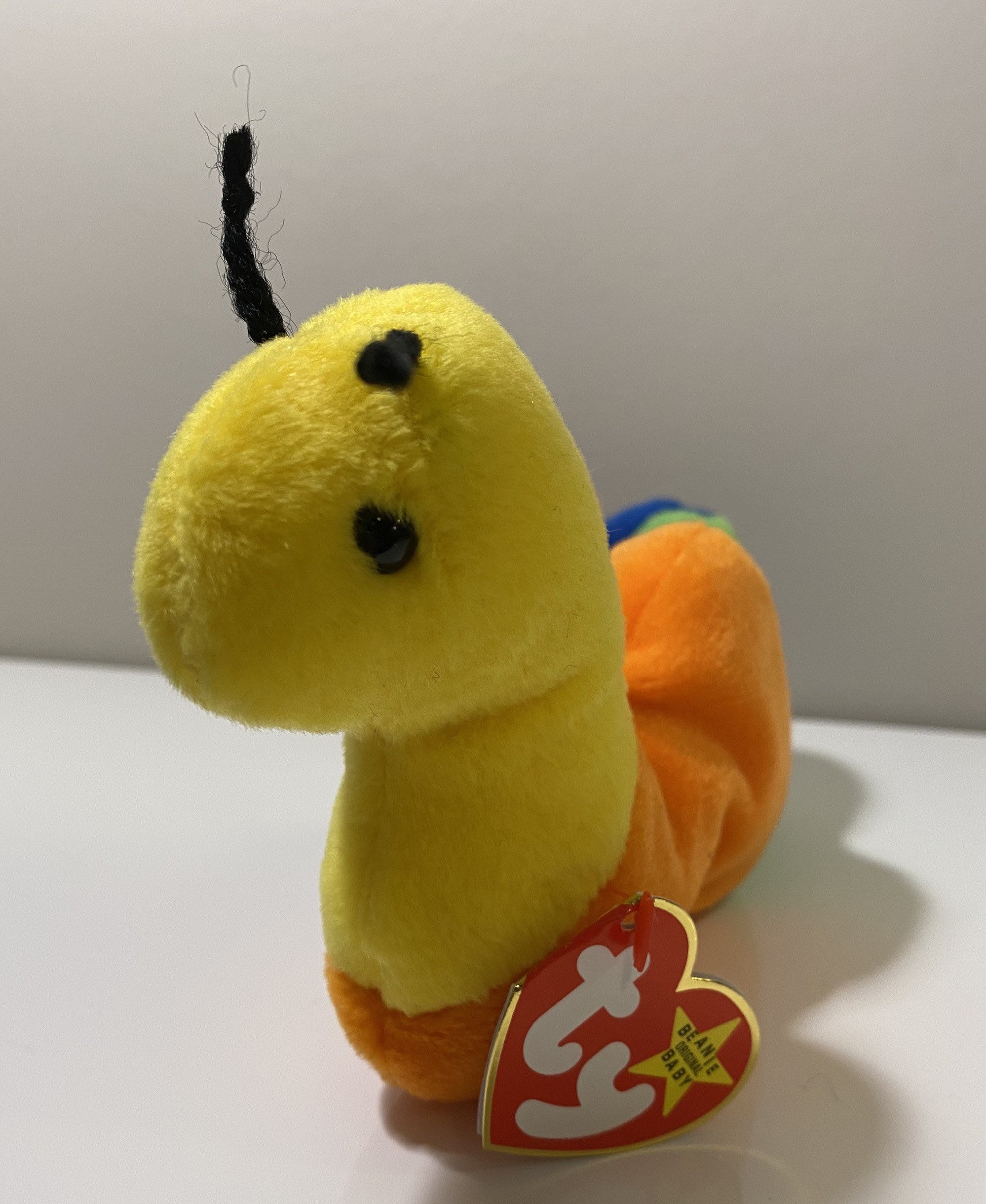 TY Beanie Baby Inch the Colourful Inchworm 11 inch | Etsy