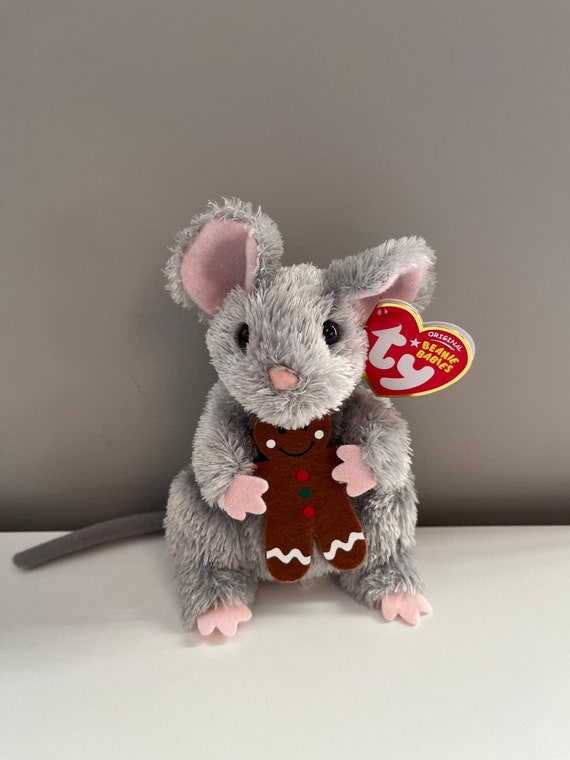 TY Beanie Baby stirring the Mouse Holding Gingerbread rare - Etsy