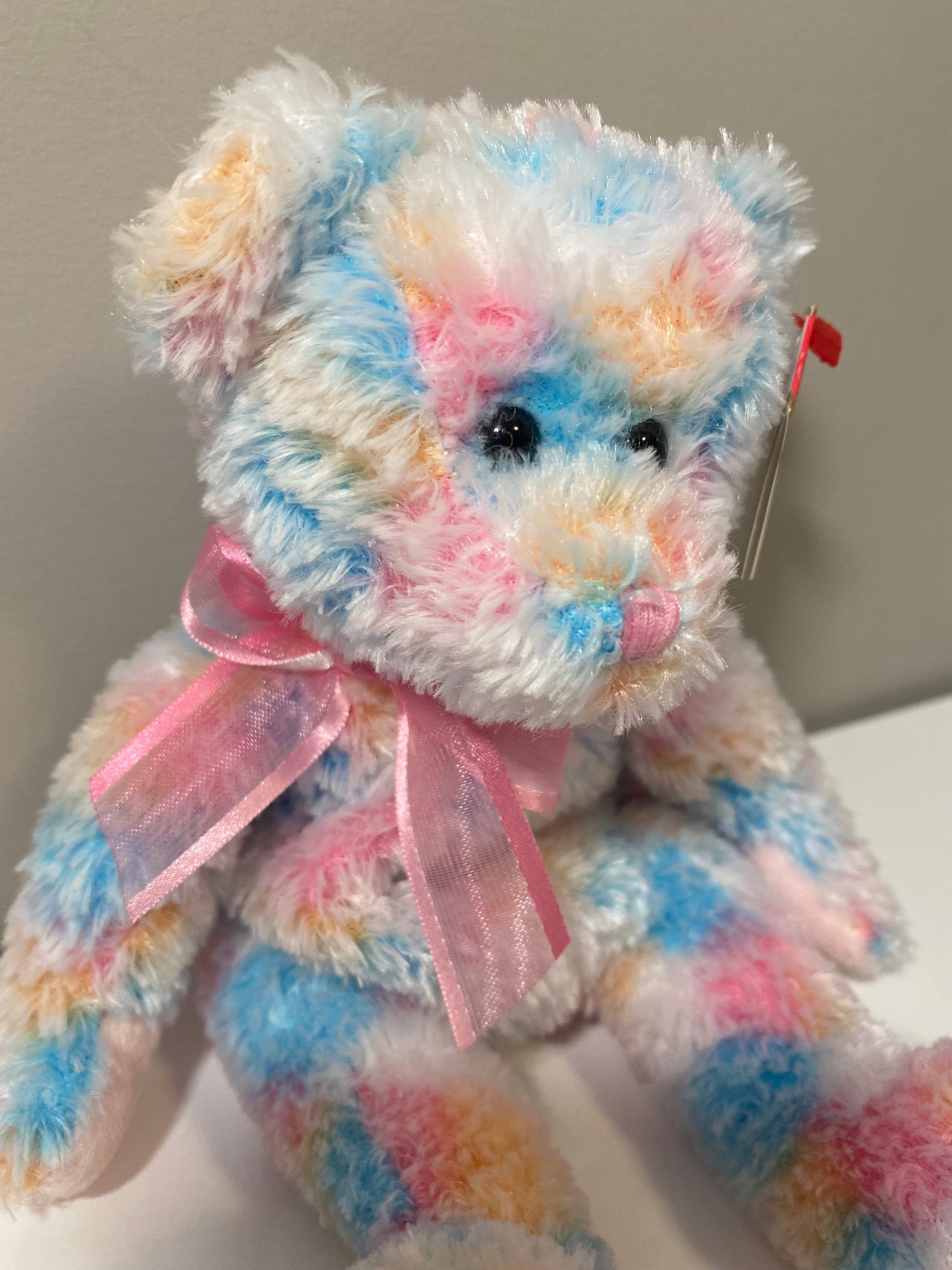 TY Beanie Baby Twirls the Super Cute Multicoloured Bear | Etsy