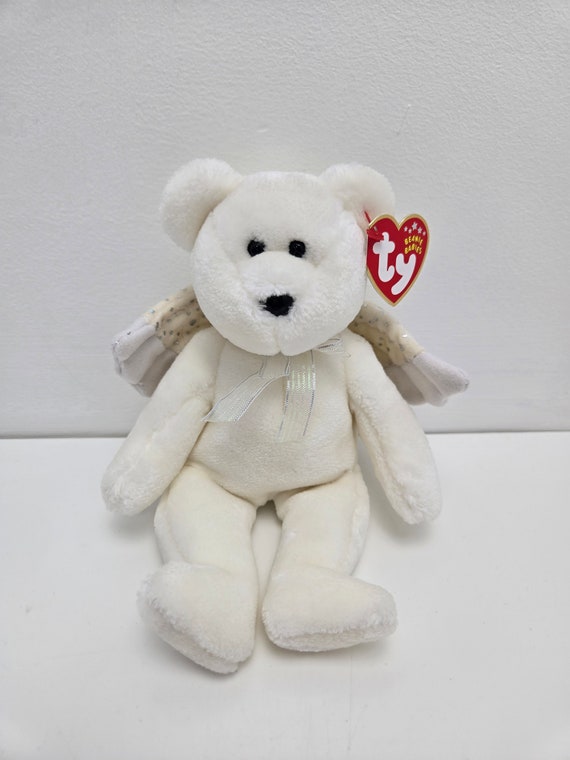 Ty Beanie Baby herald the Angel Bear 8.5 Inch Etsy UK