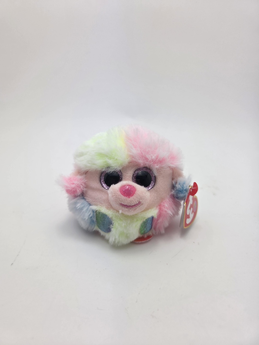 Ty Puffies Teeny Tys “rainbow” the Pink Poodle - Small! (3 Inch) - Etsy
