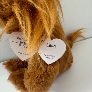 Ty Cuddlys Collection “leon” the Lion (7 Inch) - Etsy