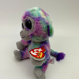 Ty Beanie Boo “zuri” the Purple and Blue Monkey (6 Inch) - Etsy Australia
