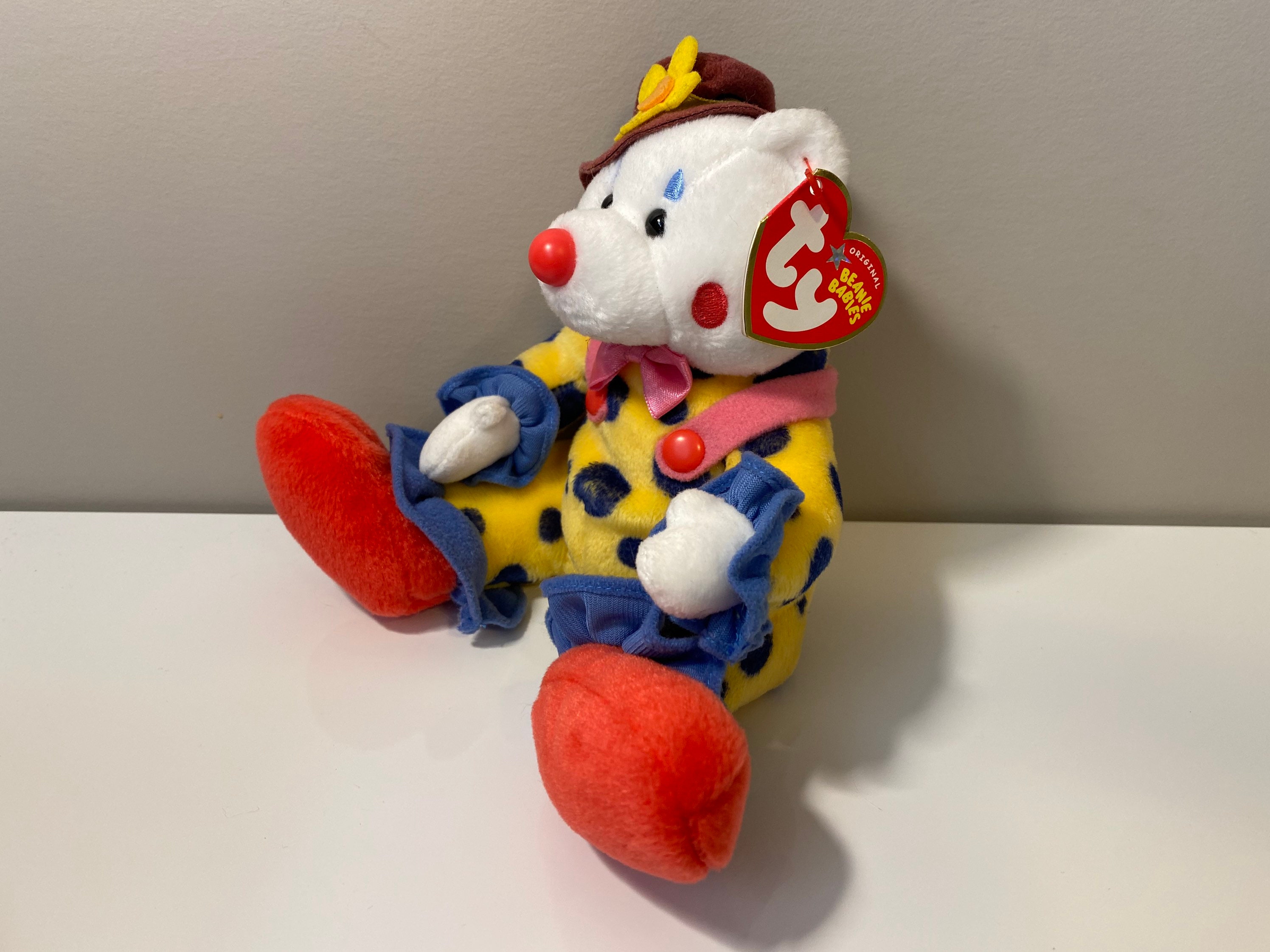 TY Beanie Baby Juggles the Clown rare 6.5 Inch - Etsy