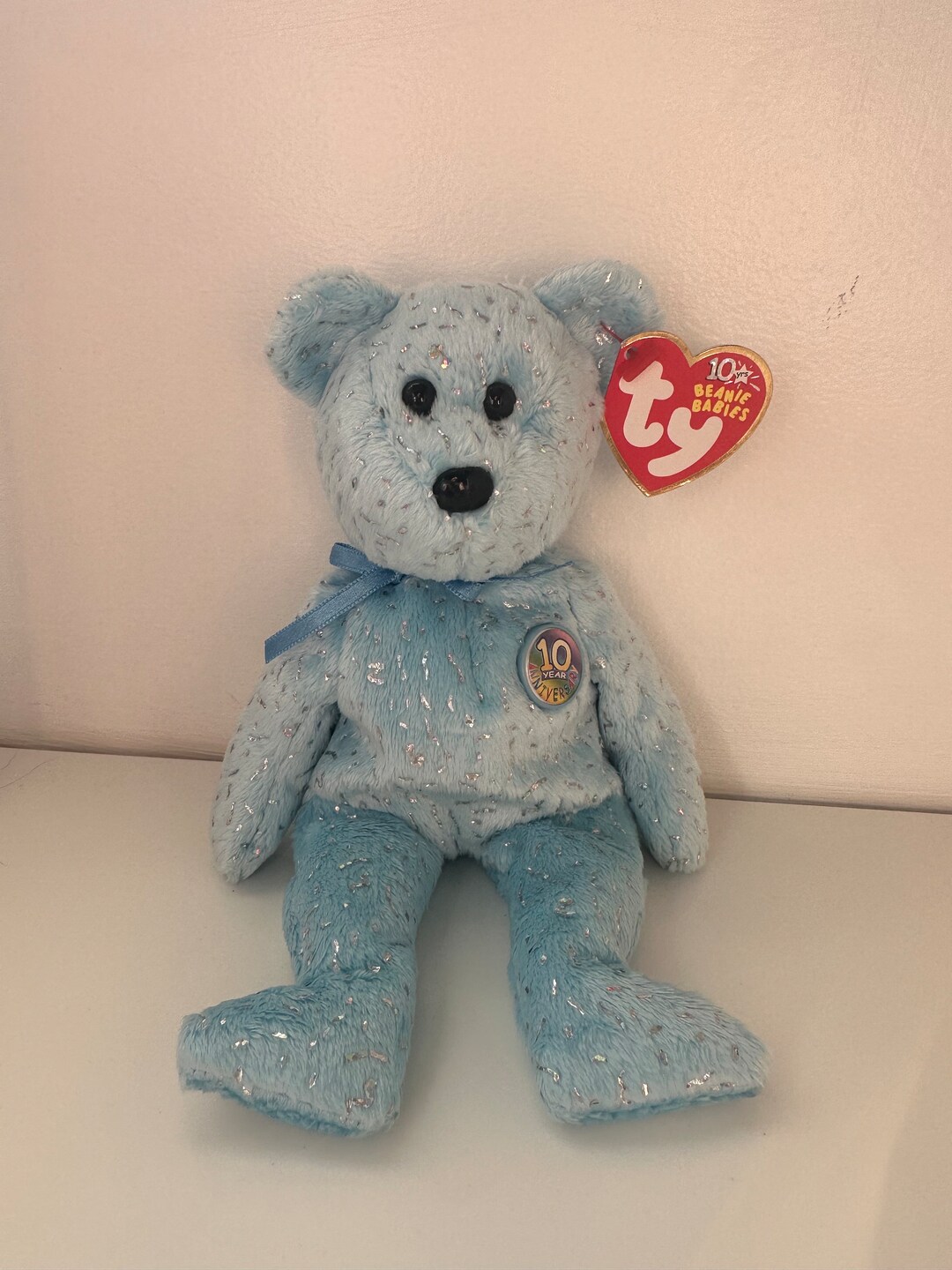 Ty Beanie Baby Decade Bear the Light Blue Bear (8.5 Inch) - Etsy