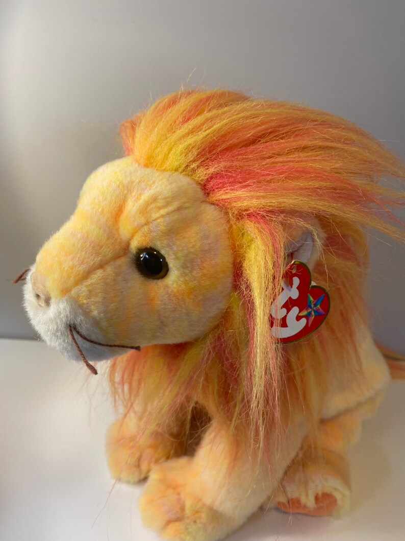 TY Beanie Buddy bushy the Lion 9.5 Inch | Etsy