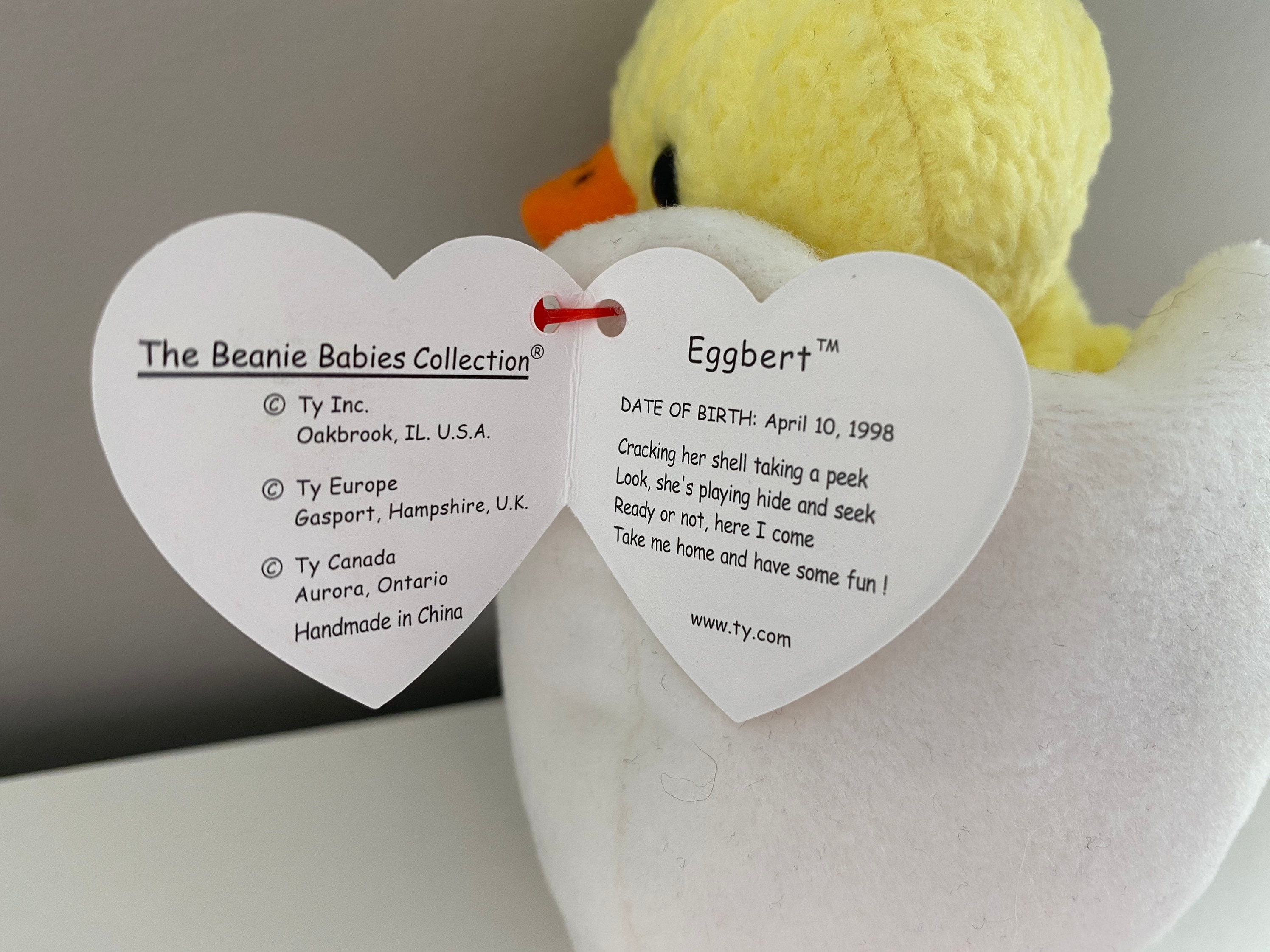 Ty Beanie Baby “eggbert” the Chick in Egg (6 Inch) - Etsy