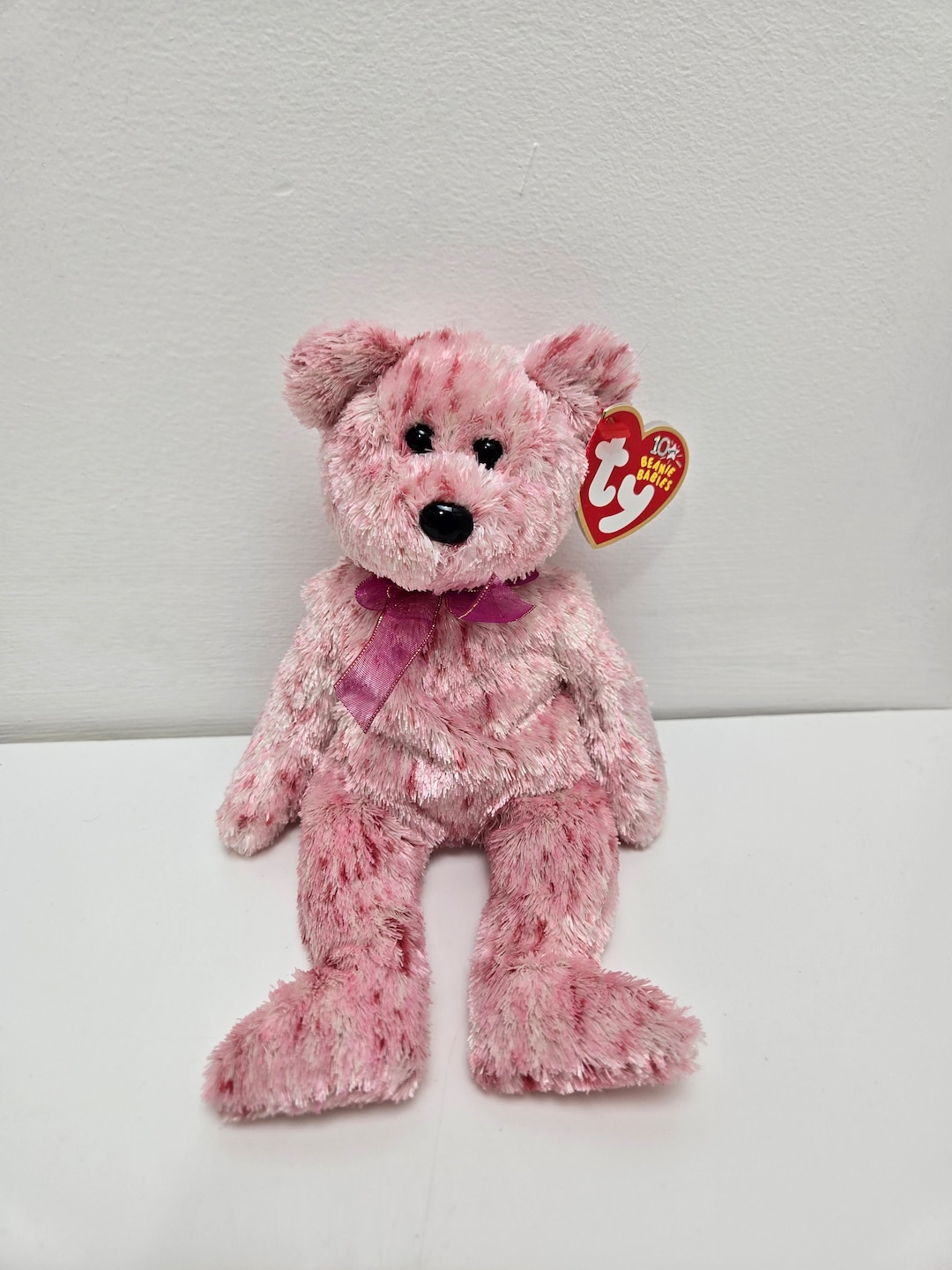 Ty Beanie Baby “smitten” the Adorable Pink Bear (8.5 Inch) - Etsy