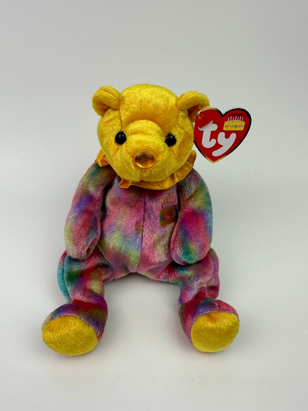 Ty Beanie Baby November the Birthday Bear - Topaz Birthstone Bear (7 ...