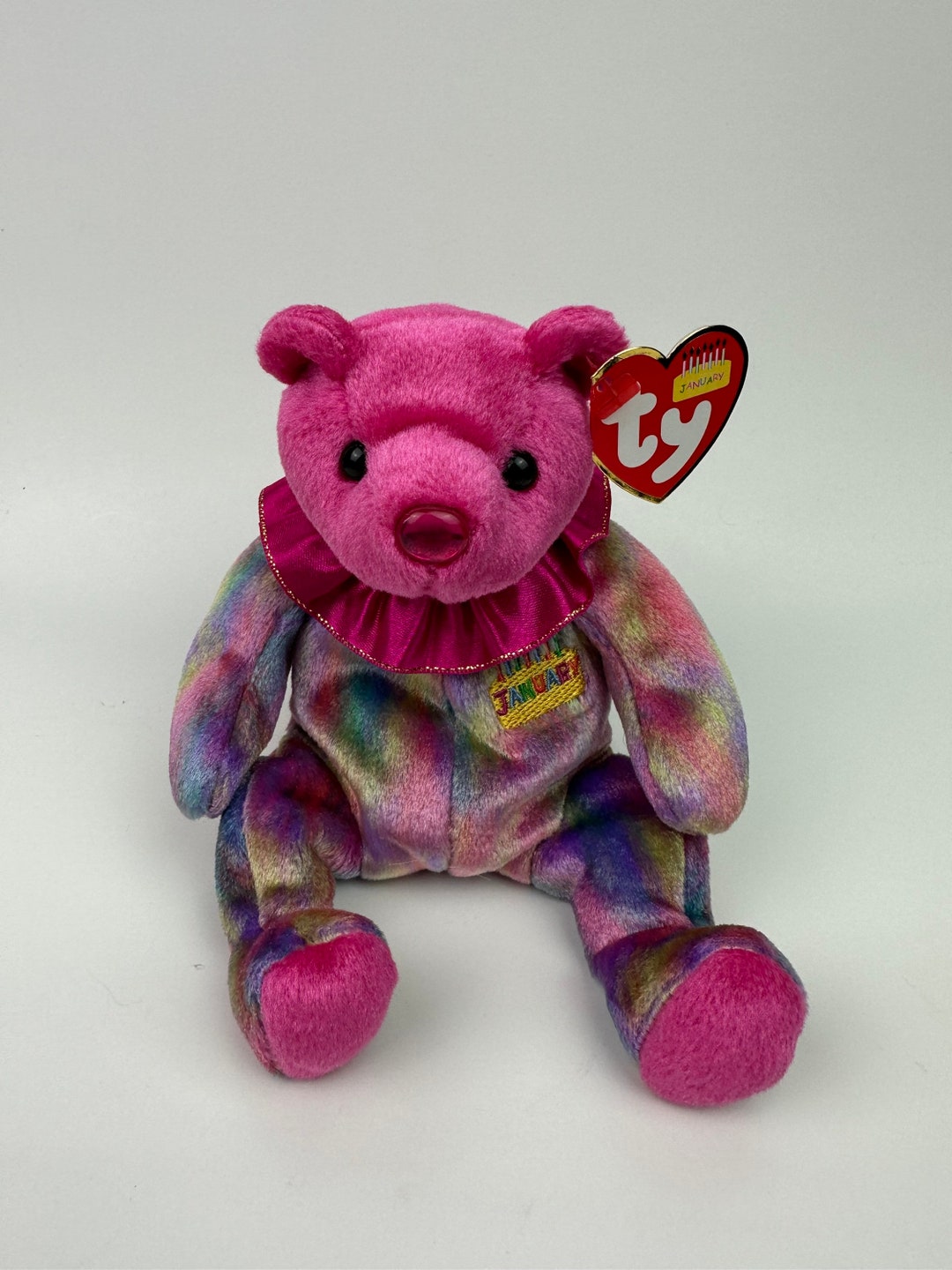 Ty Beanie Baby January the Birthday Bear - Garnet Bear (7 Inch) - Etsy