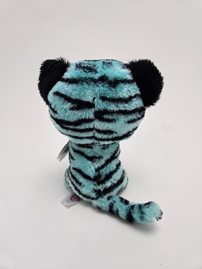 Ty Beanie Boo “tess” the Teal Tiger, Justice Exclusive *rare* (6 Inch ...