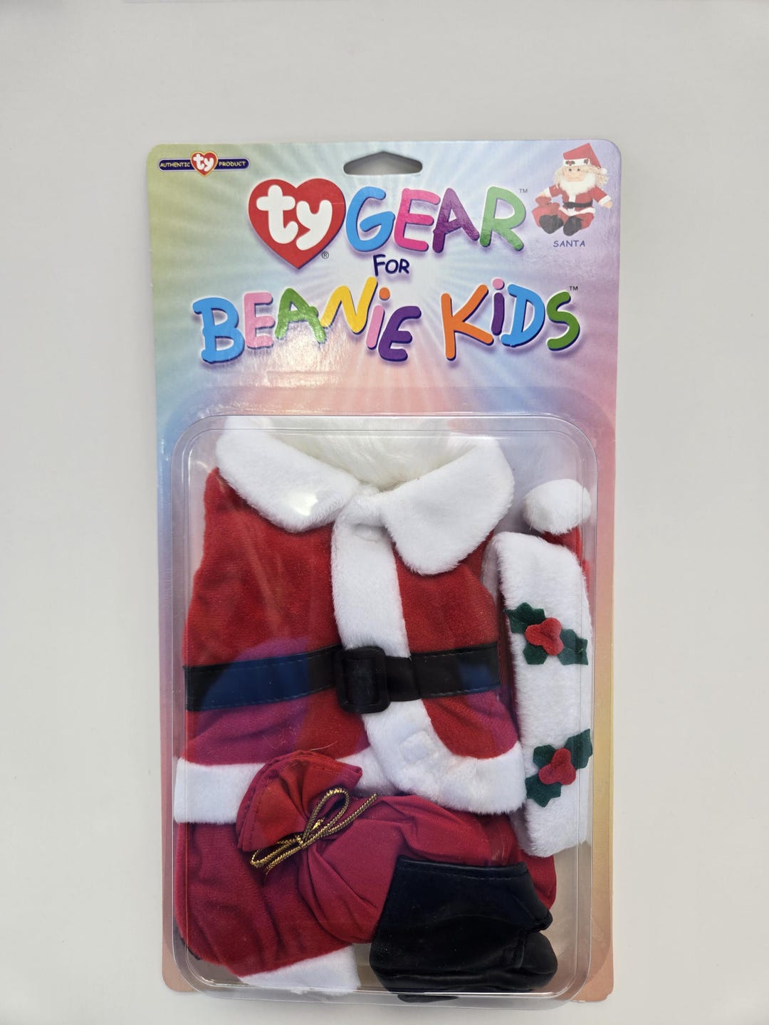 Ty Beanie Kid Gear Clothing Outfit for Beanie Kids - Santa - New in Box ...