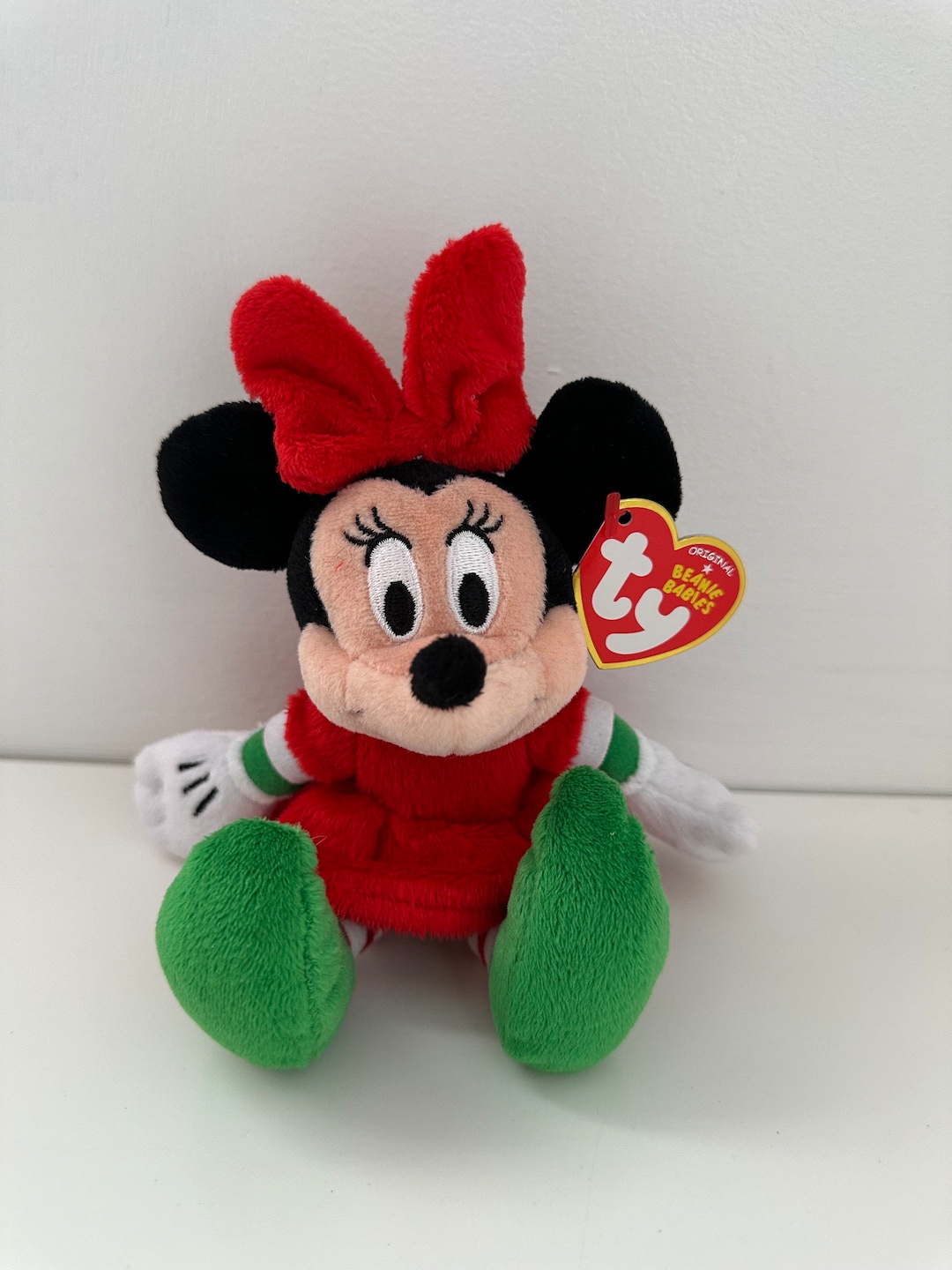 Ty Beanie Baby “minnie” the Holiday Minnie Mouse From Disney’s Mickey ...