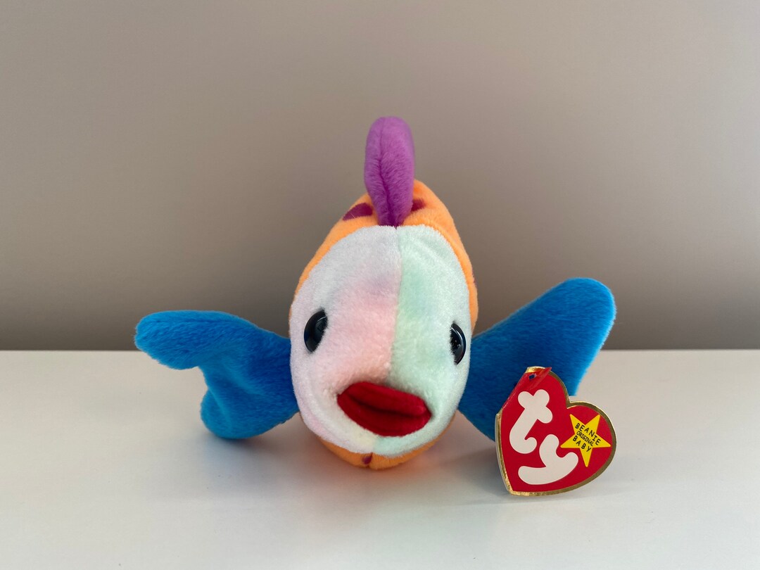 Ty Beanie Baby lips the Fish 8 Inch - Etsy