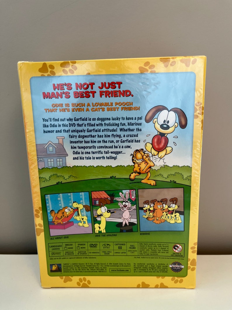 TY DVD Garfield and Friends an Ode to Odie With Mini Odie - Etsy