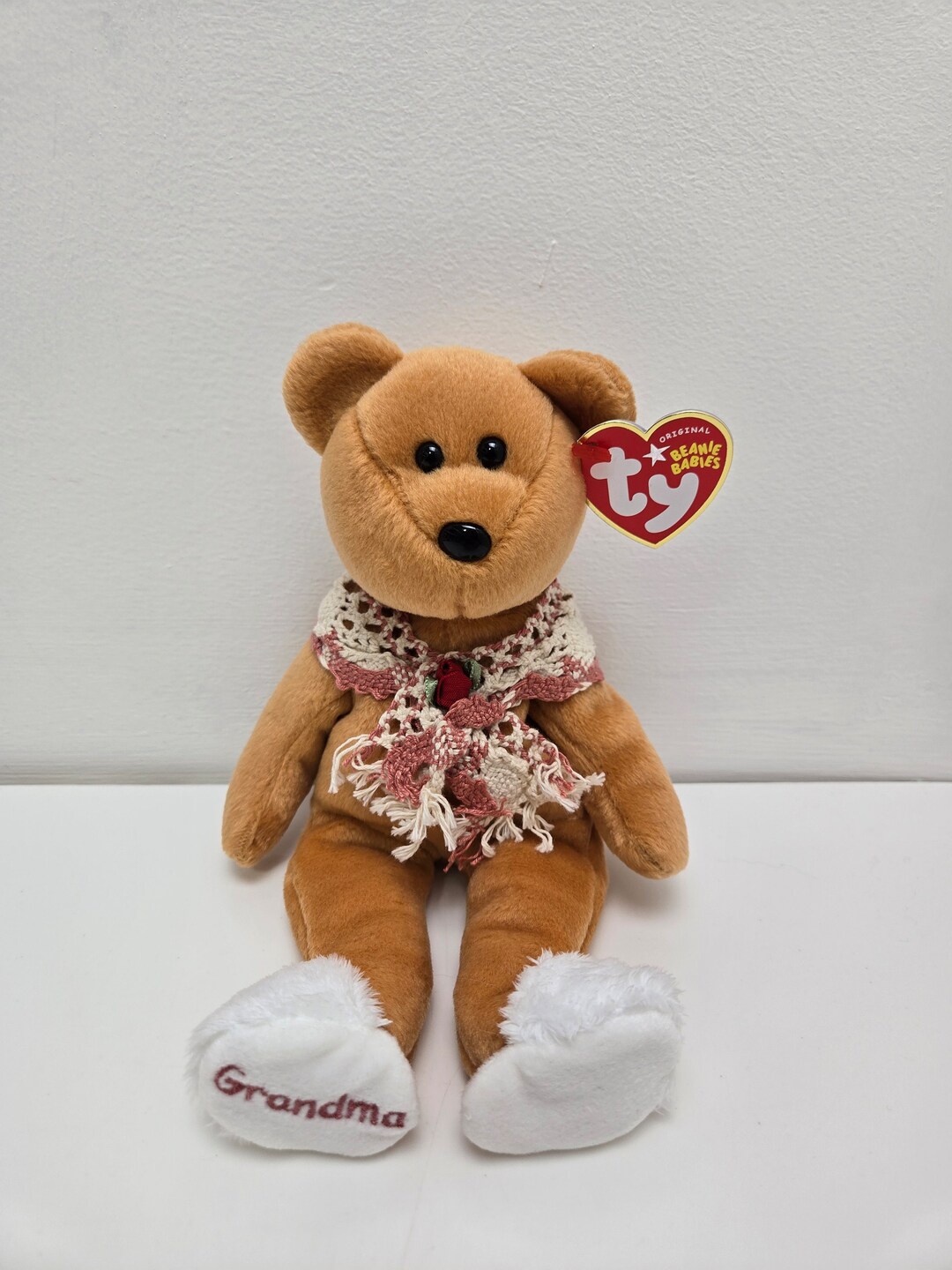 Ty Beanie Baby “grams” the Grandma Bear - Internet Exclusive (8.5 Inch ...