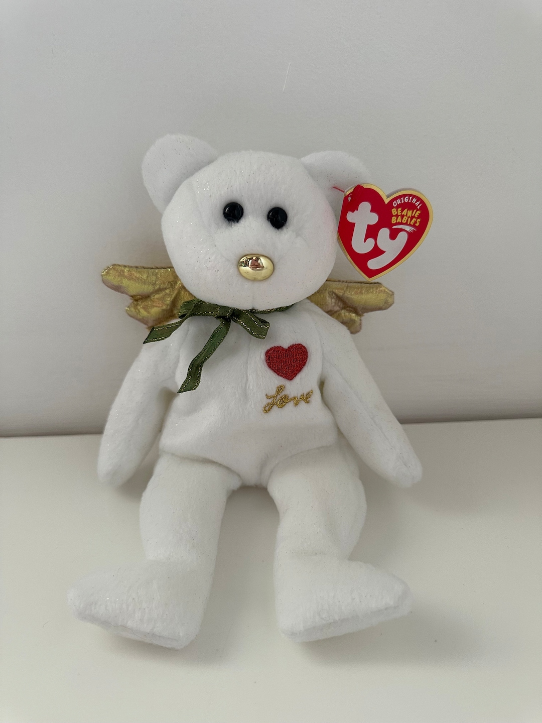 Ty Beanie Baby “gift” the Angel Bear With Wings - White Version Love ...