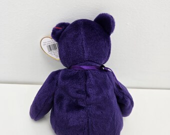 Ty Beanie Baby princess the Dark Purple Princess Diana Bear 8.5 Inch Etsy UK