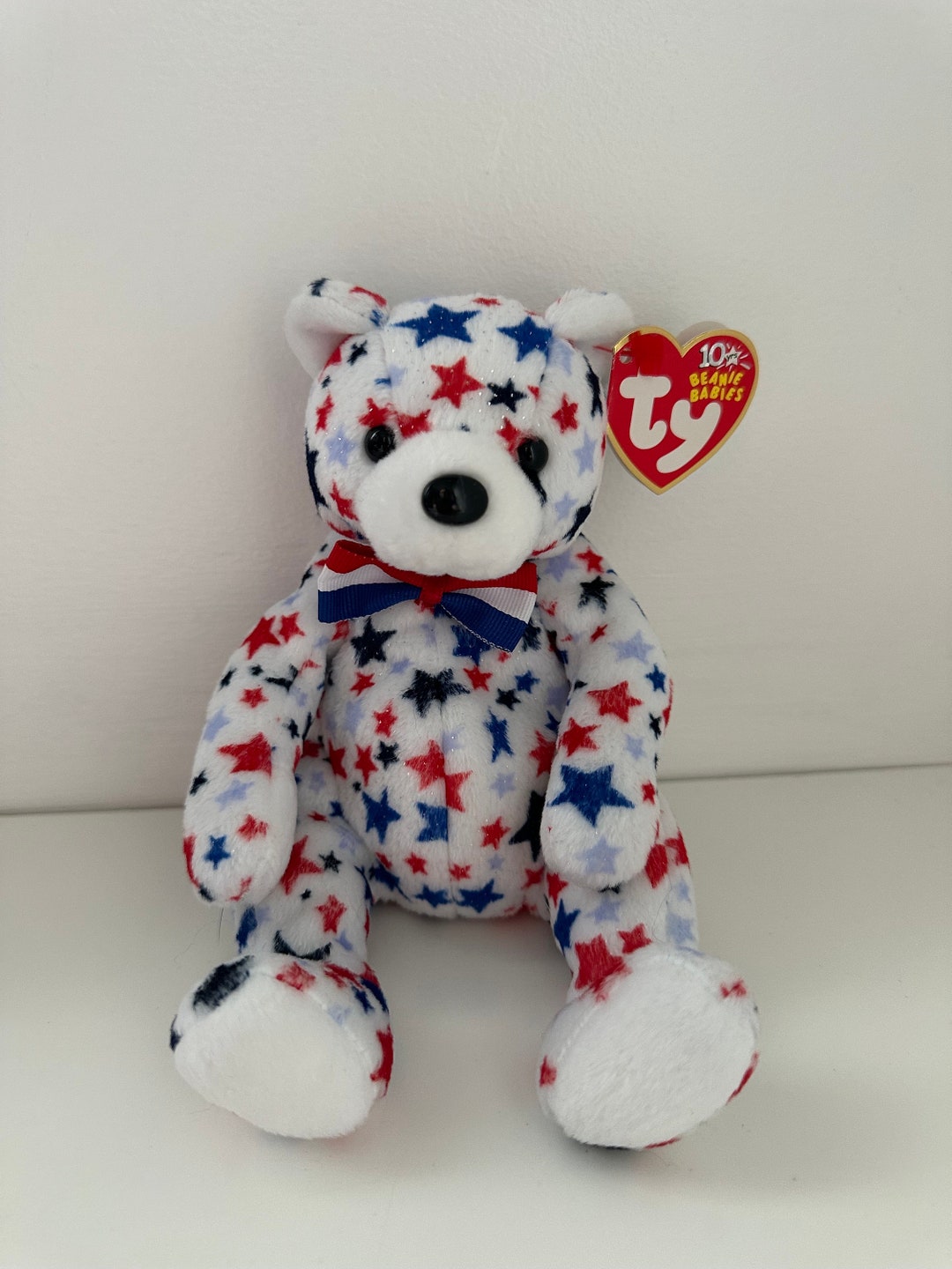 Ty Beanie Babies “white” the Patriotic USA American Bear (6.5 Inch) - Etsy