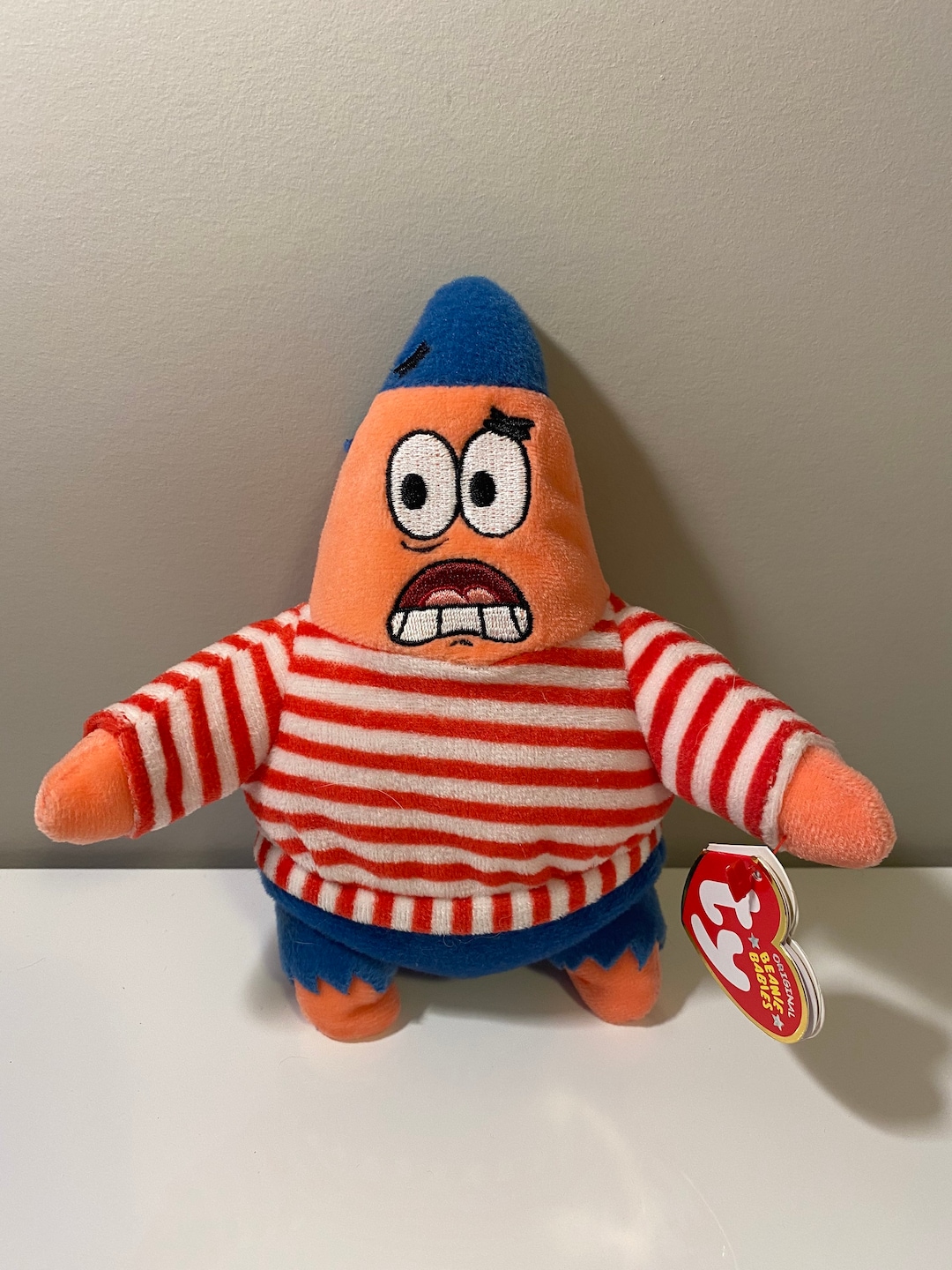 Ty Beanie Baby “first Mate Patrick” From Spongebob Squarepants (7 Inch ...