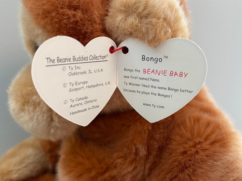 TY Beanie Buddy Bongo the Monkey 14 inch | Etsy