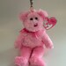 Ty Key Clip Beanie Baby dazzler the Pink Bear Metal Key Chains 4 Inch ...