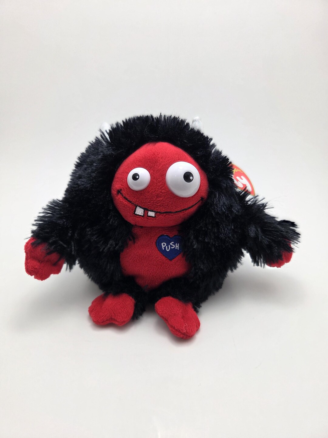 Vintage Ty Monstaz Rufus Plush – Round Monster, 6 Inch (sound Not ...
