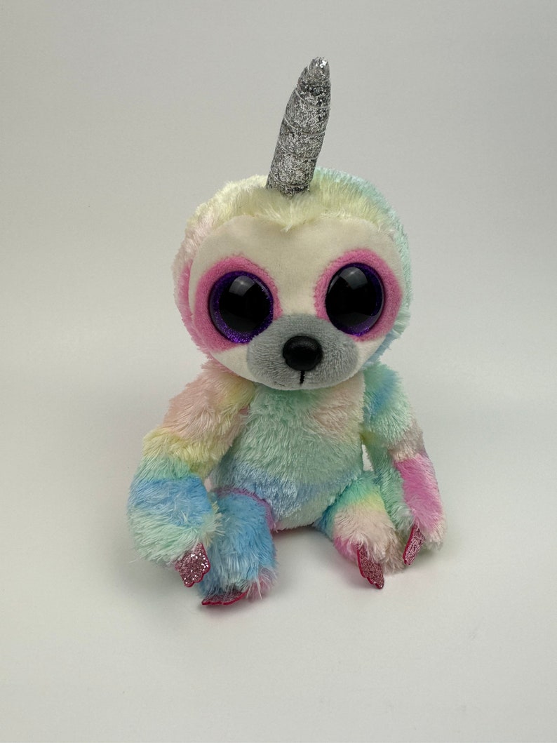 Ty Beanie Boo “cooper” the Unisloth - No Hang Tag (6 Inch) - Etsy