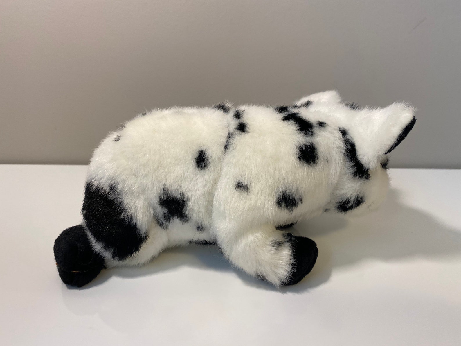 TY Beanie Baby stubby the Black and White Pig Plush rare - Etsy